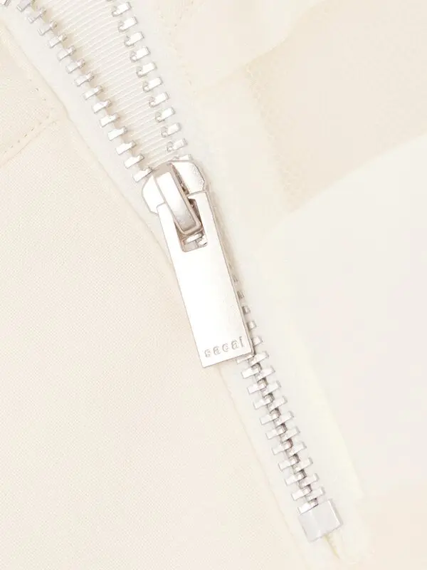 Sacai Layered Canvas And Chiffon T-shirt