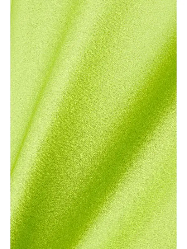 Michael Kors Asymmetric Fringed Satin Skirt