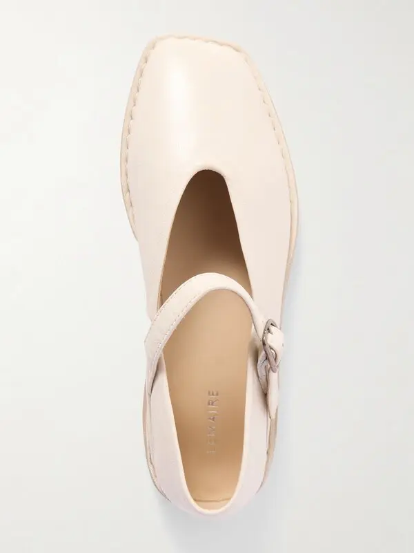 LEMAIRE Leather Ballet Flats