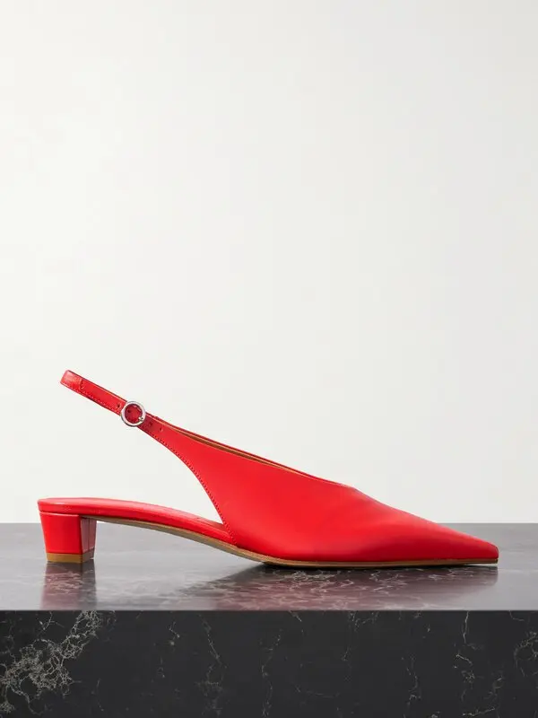 AeydĒ Oti Leather Slingback Pumps
