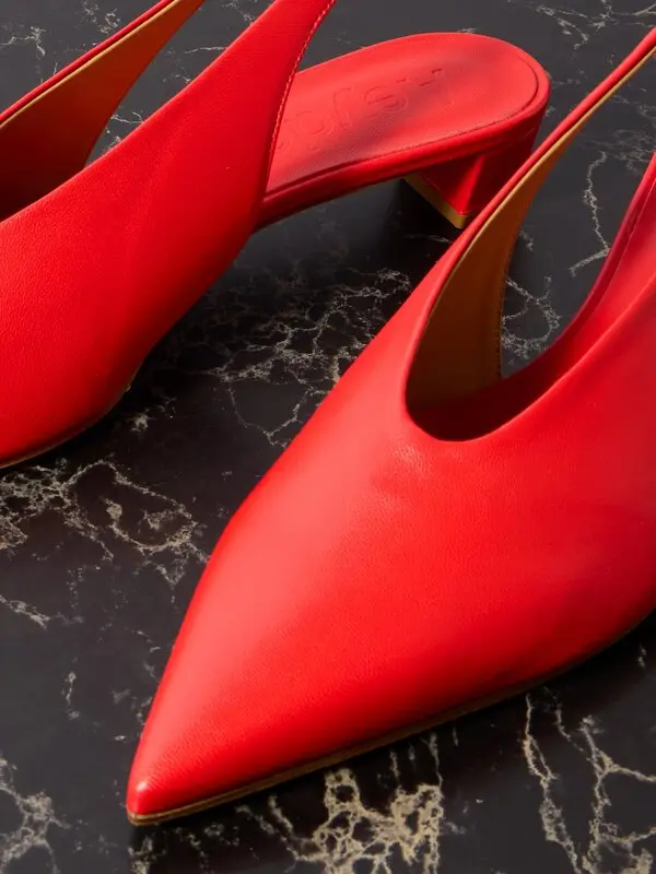 AeydĒ Oti Leather Slingback Pumps