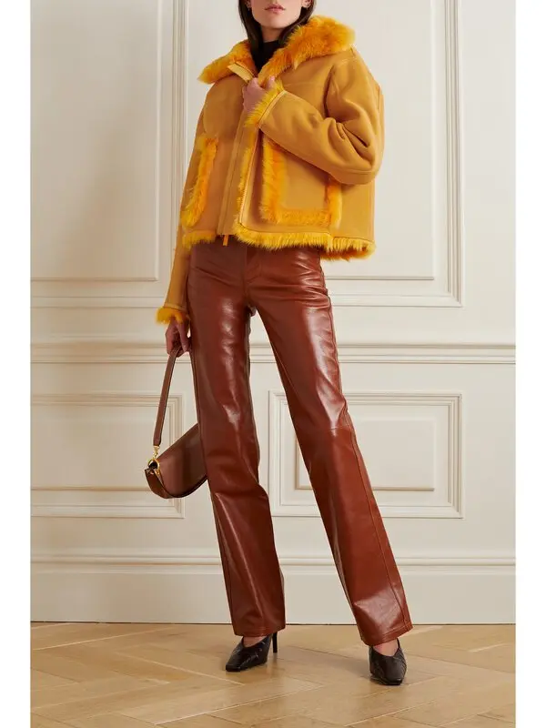 Lafayette 148 New York Reversible Shearling Jacket