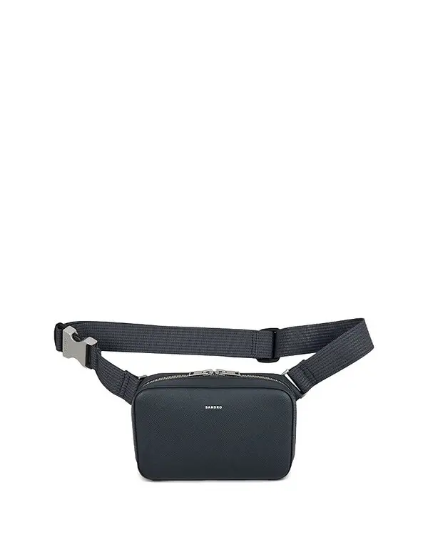 Sandro Brick Belt Bag - Steel