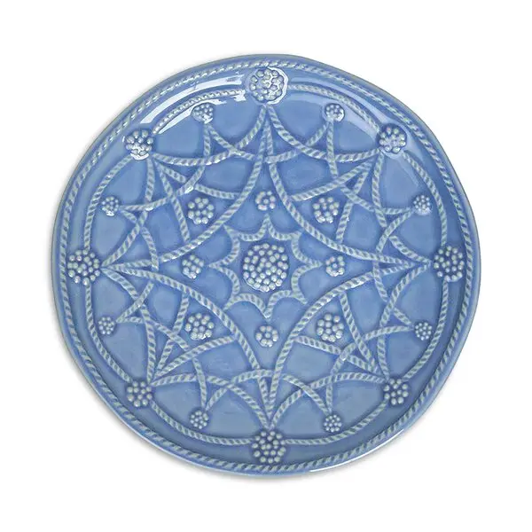 JULISKA Jardins Du Monde Assorted Side/cocktail Plates, Set Of 4 - Blue