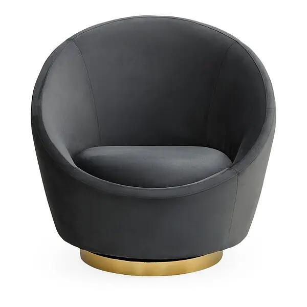 Jonathan Adler Ether Swivel Chair - Charcoal