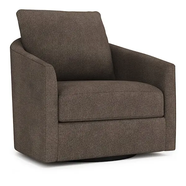 BERNHARDT Grenada Swivel Chair - Taupe Fabric - D