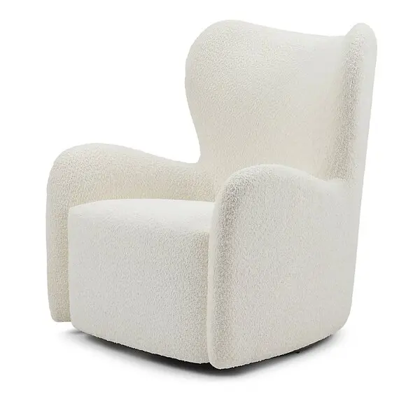 AMERICAN LEATHER Kobe Swivel Chair - Freya Snow