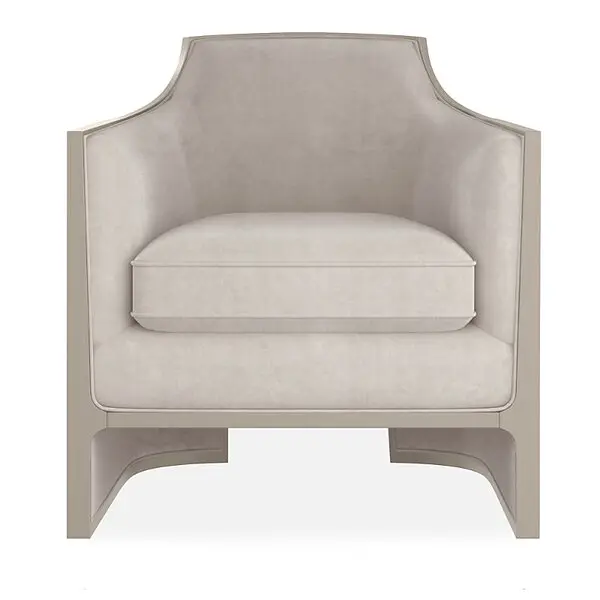 CARACOLE The Cat's Meow Chair - Soft Silver Paint/moonstone