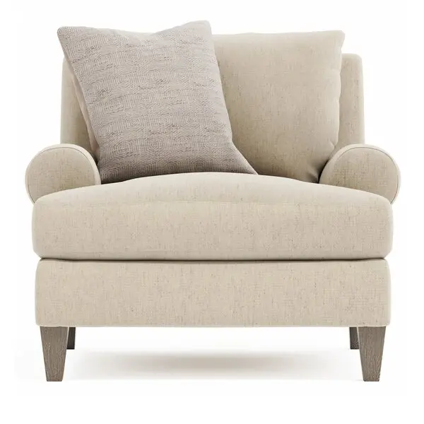BERNHARDT Isabella Cream Fabric Chair