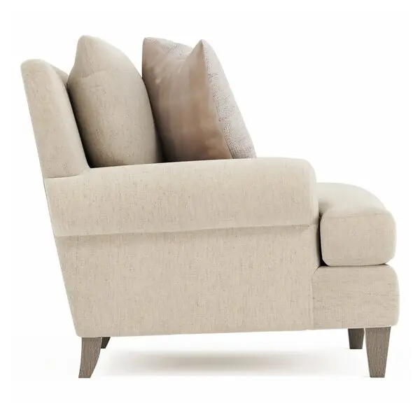 BERNHARDT Isabella Cream Fabric Chair