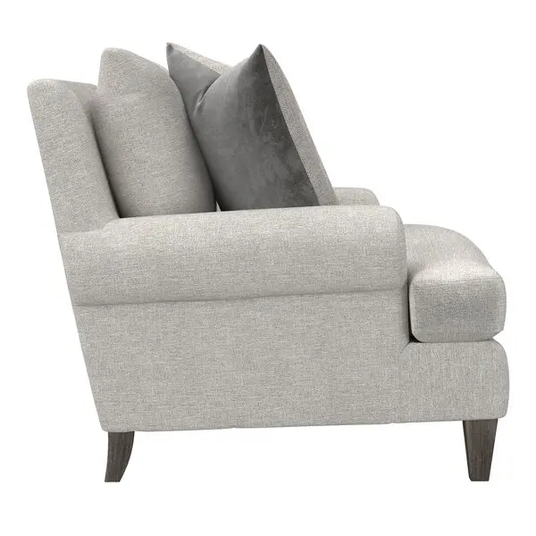 BERNHARDT Isabella Gray Fabric Chair - - Grey