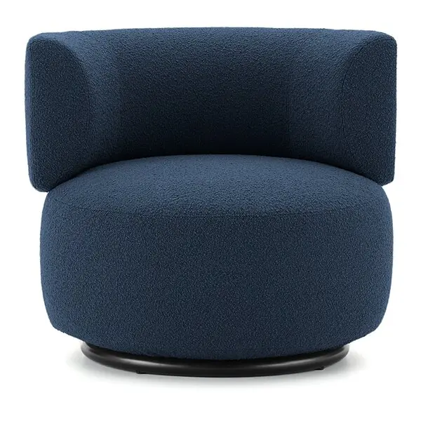 KARTELL K Waiting Curved Armchair - Boucle Blue