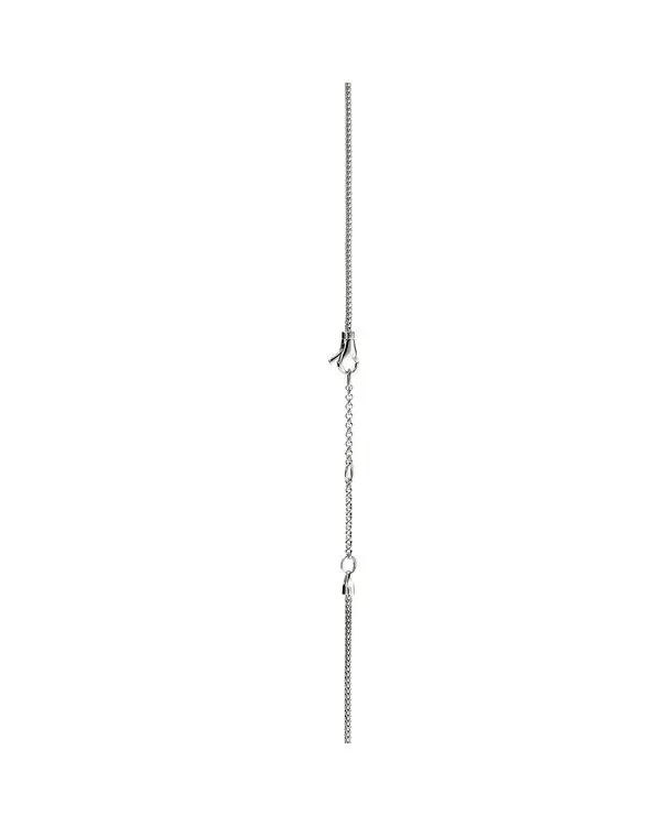 John Hardy Sterling Diamond Lariat Necklace - Silver