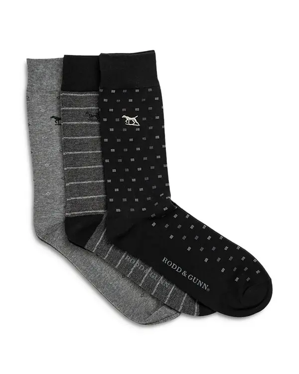 Rodd & Gunn Seacliff Dress Sock Pack - Nero Multi