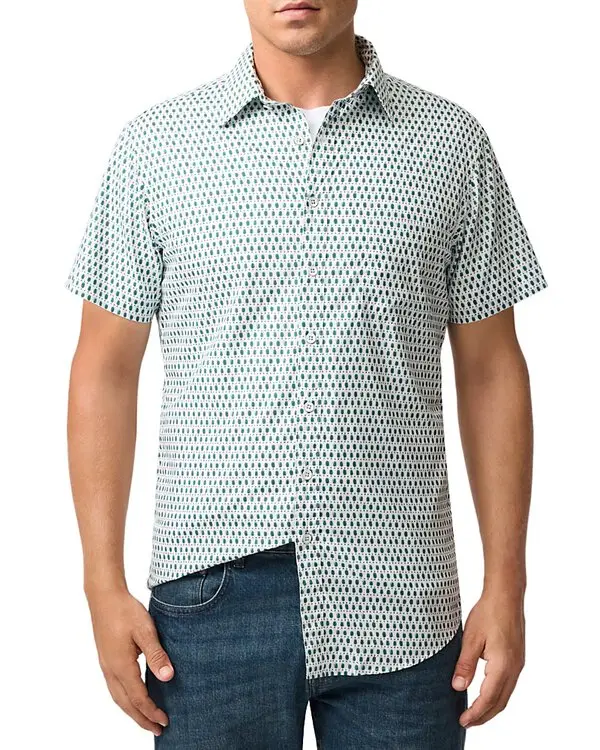 Rodd & Gunn Byron Slim Fit Short Sleeve Shirt - Avocado
