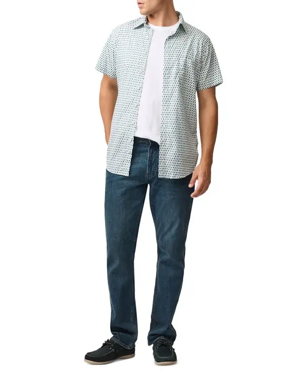 Rodd & Gunn Byron Slim Fit Short Sleeve Shirt - Avocado