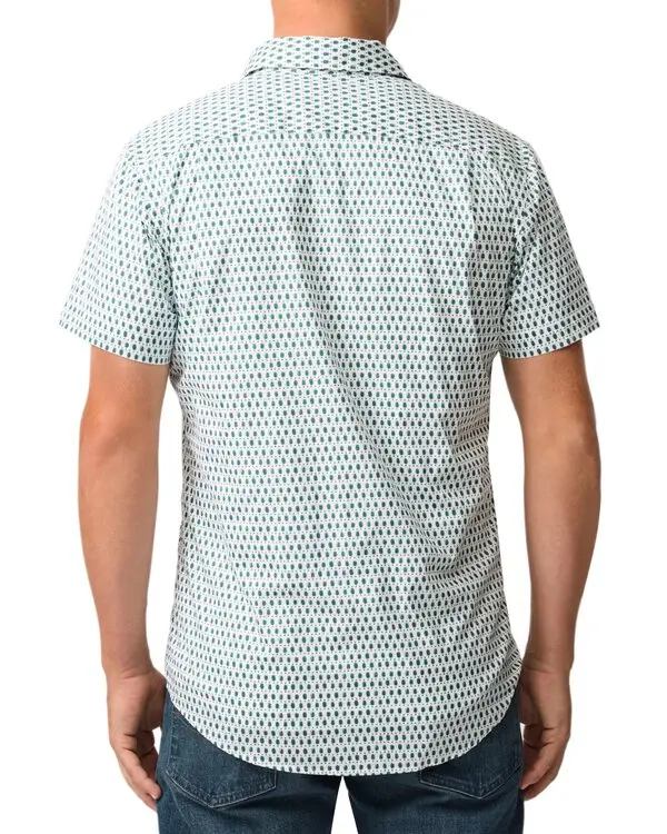 Rodd & Gunn Byron Slim Fit Short Sleeve Shirt - Avocado