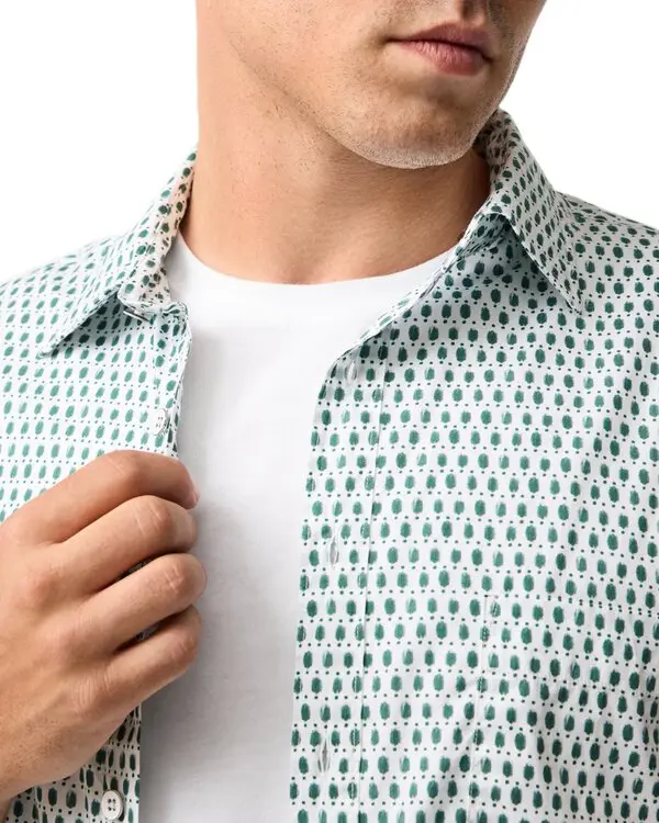 Rodd & Gunn Byron Slim Fit Short Sleeve Shirt - Avocado