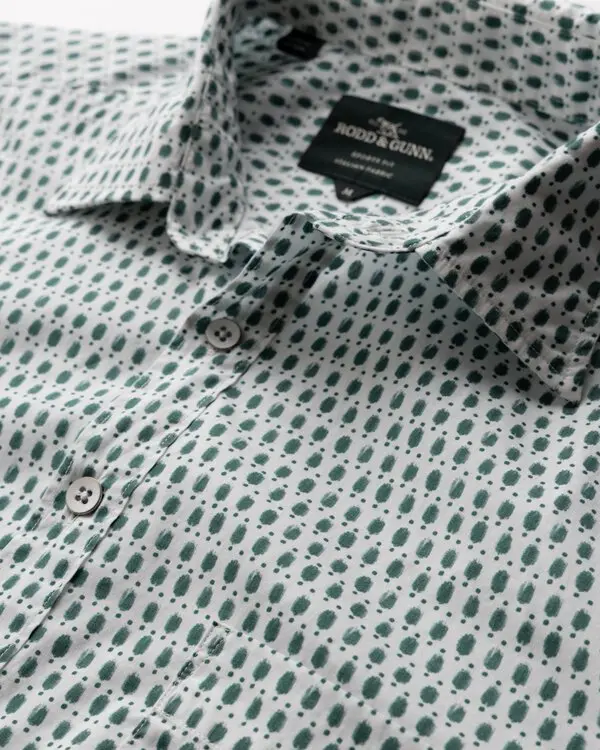 Rodd & Gunn Byron Slim Fit Short Sleeve Shirt - Avocado
