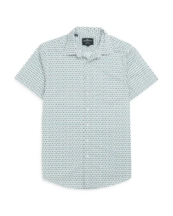 Rodd & Gunn Byron Slim Fit Short Sleeve Shirt - Avocado