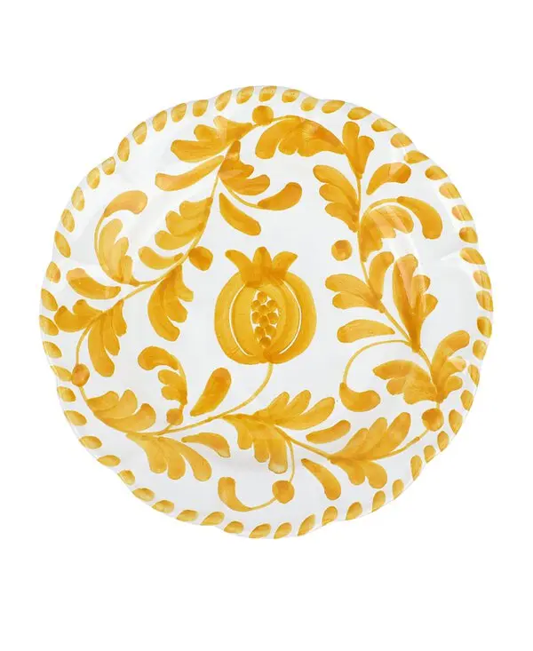 VIETRI Arezzo Aqua Salad Plate - Yellow