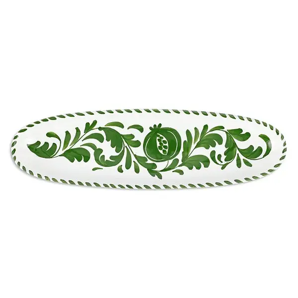 VIETRI Arezzo Narrow Oval Platter - Green