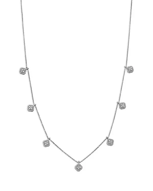 Bloomingdale'S Diamond Droplet Necklace - White