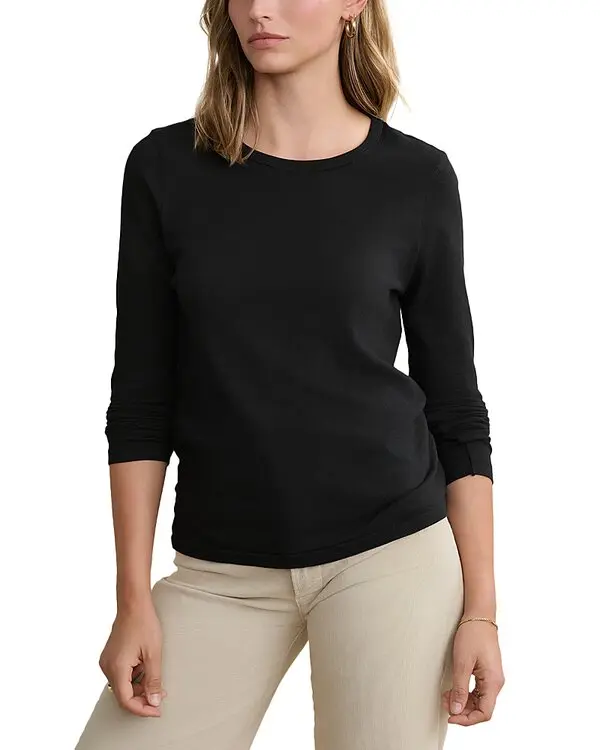 Jenni Kayne Long Sleeve Slim Tee - Black