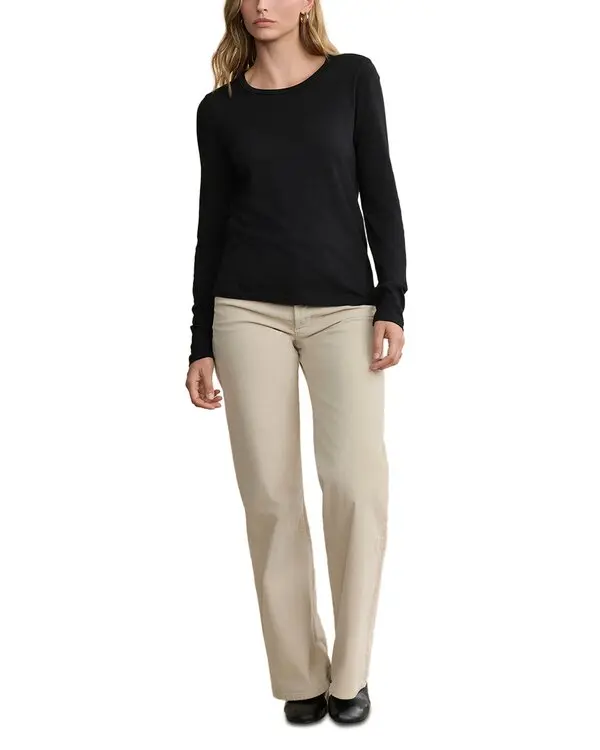 Jenni Kayne Long Sleeve Slim Tee - Black