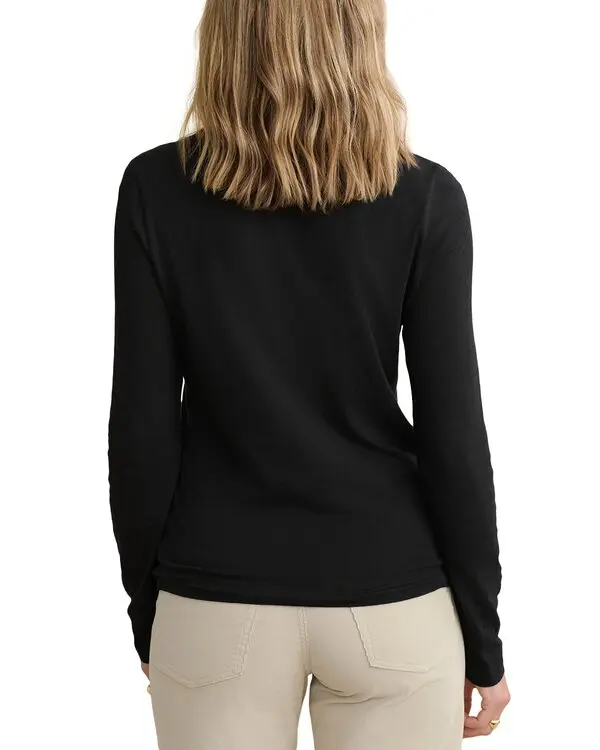 Jenni Kayne Long Sleeve Slim Tee - Black