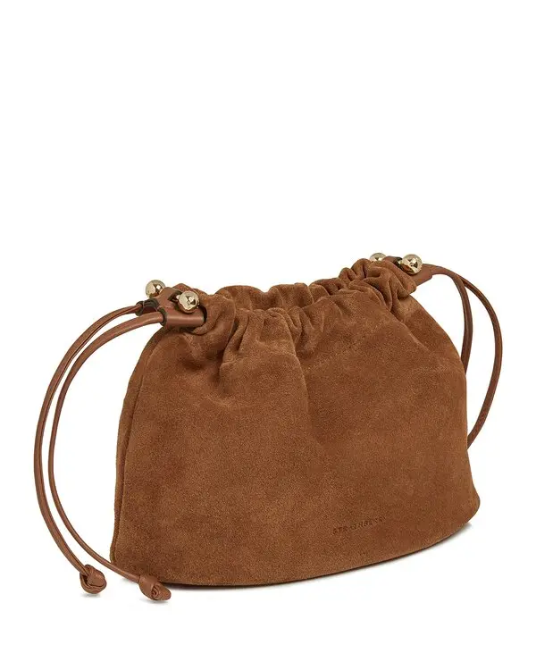 Strathberry Charlotte Drawstring Suede Crossbody Bag