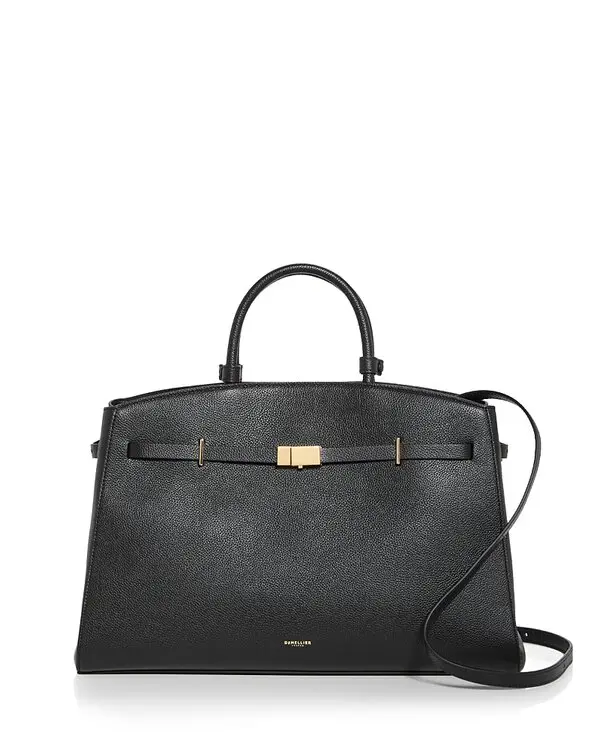 DEMELLIER The Hudson Leather Tote - Black