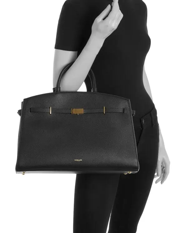 DEMELLIER The Hudson Leather Tote - Black