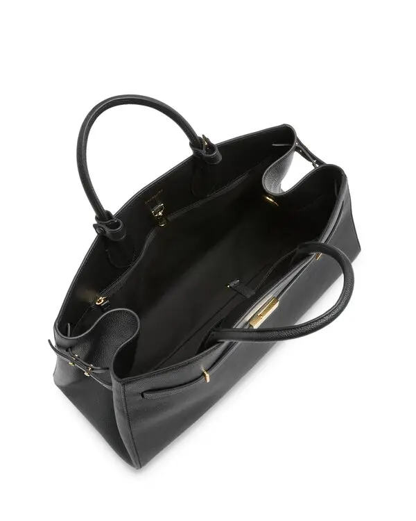 DEMELLIER The Hudson Leather Tote - Black