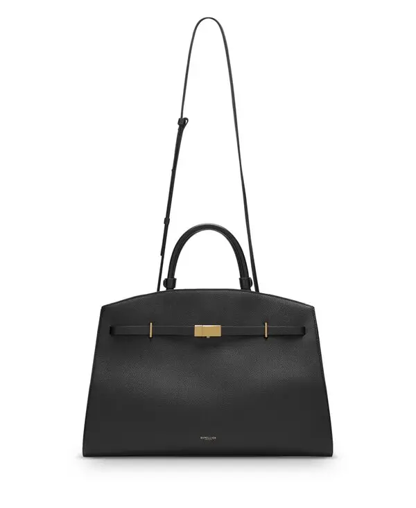 DEMELLIER The Hudson Leather Tote - Black