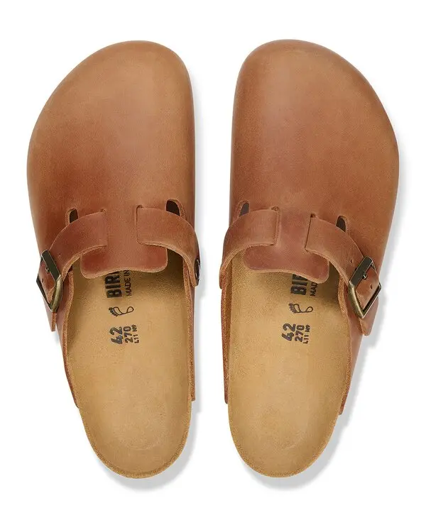 BIRKENSTOCK Boston Clogs - Cognac