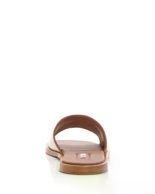 Miu Miu Logo Slide Sandals