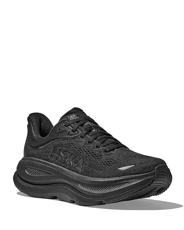 HOKA® Bondi Lace-up Sneakers - Black