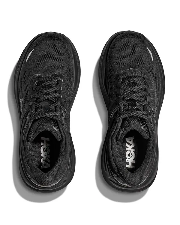 HOKA® Bondi Lace-up Sneakers - Black