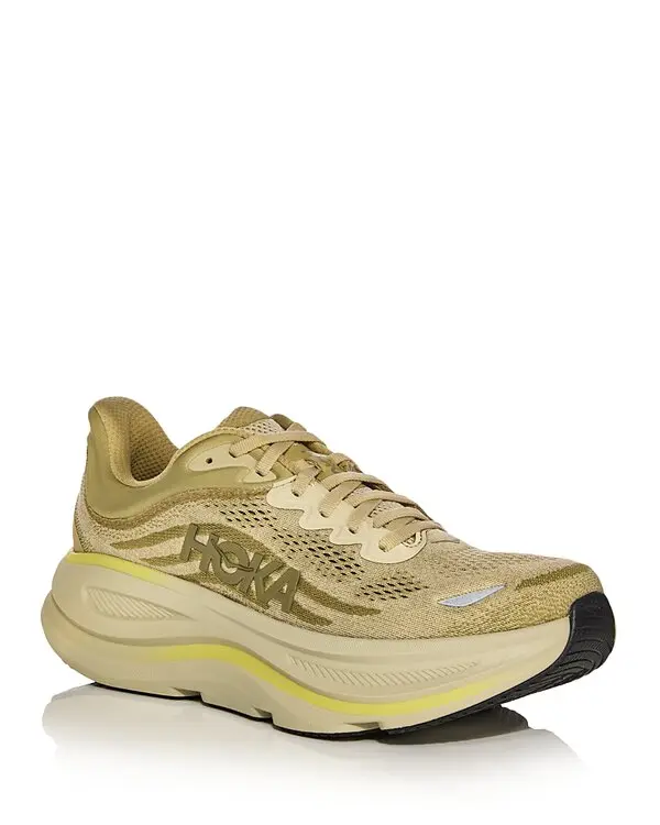 HOKA Bondi Lace-up Sneakers - Grassland/oyster Mushroom