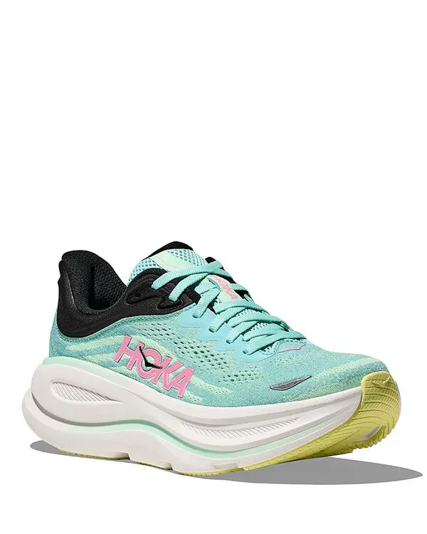 HOKA Bondi Running Sneakers - Blue Spark/mint Fluorite