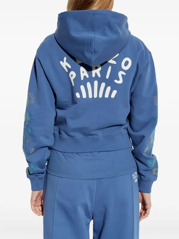 Kenzo Logo-print Zip-up Cardigan