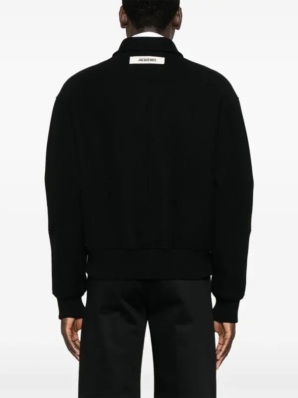 Jacquemus Le Bomber Feltro Jacket - Black