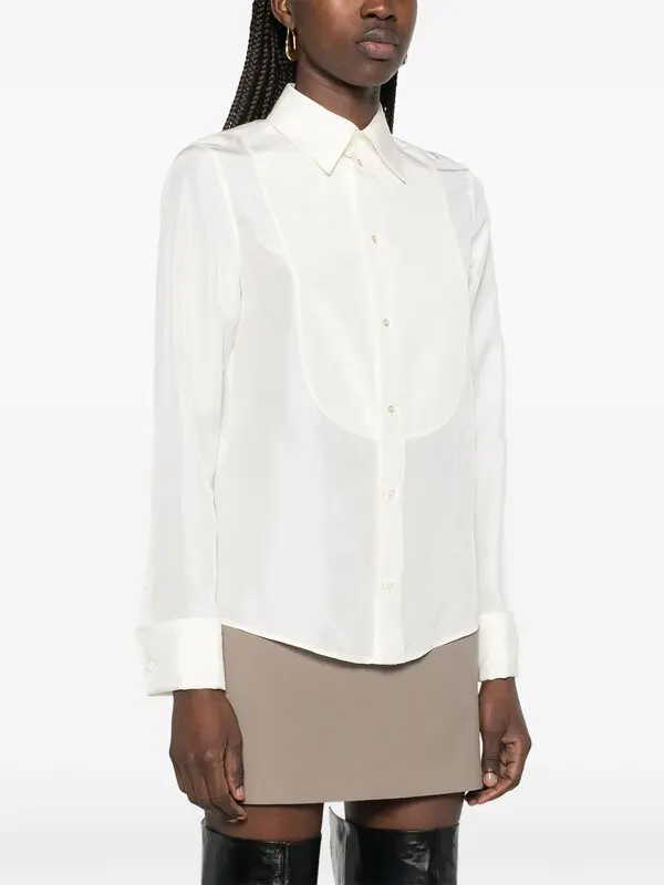 Burberry Silk Shirt - Neutrals