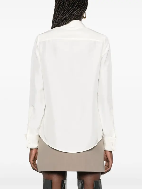 Burberry Silk Shirt - Neutrals