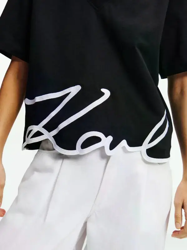 Karl Lagerfeld Signature T-shirt - Black