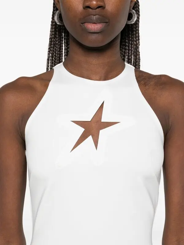 MUGLER Star-motif Tank Top