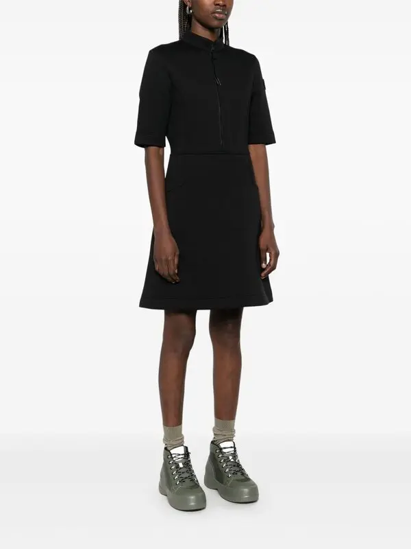Moncler Year Of The Snake Patch Neoprene Mini Dress