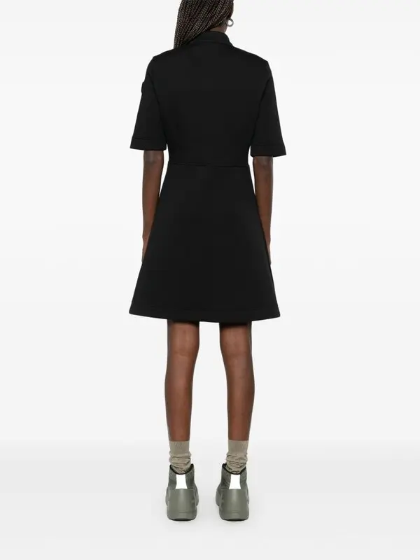 Moncler Year Of The Snake Patch Neoprene Mini Dress