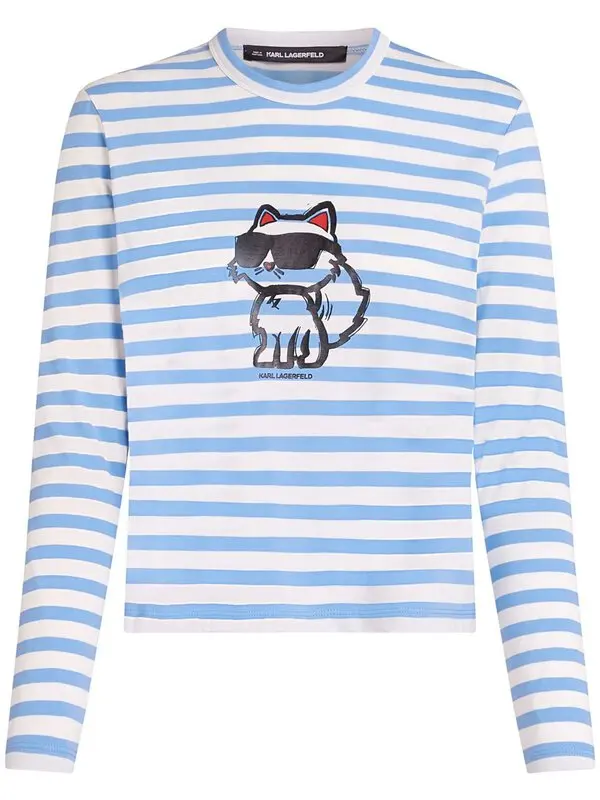Karl Lagerfeld Ikon Choupette T-shirt - Blue